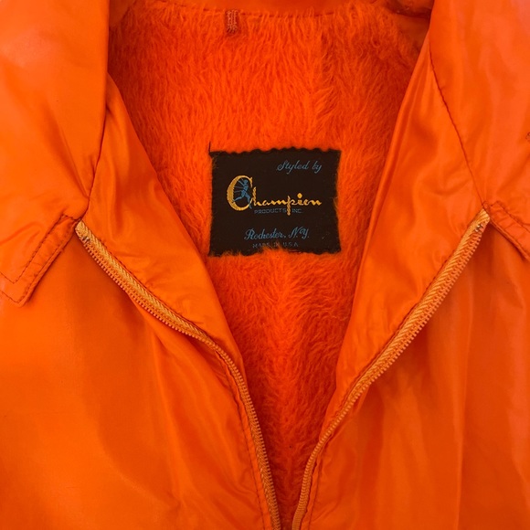 Champion | Jackets & Coats | Vtg 6s Champion Full Zip Orange Jacket ...